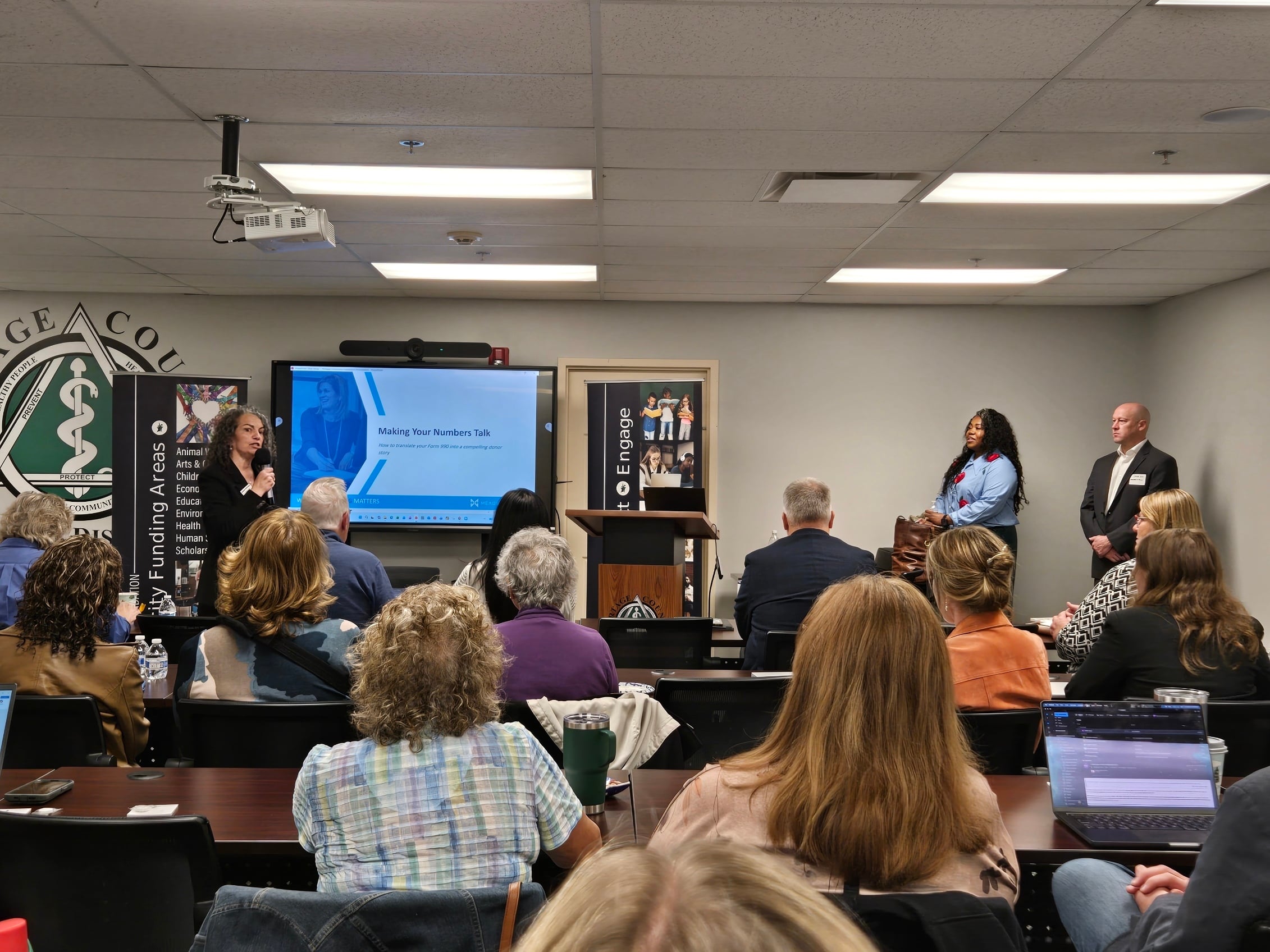 Kendra Myers and Steve Luc Present at Portage Community Foundation ...