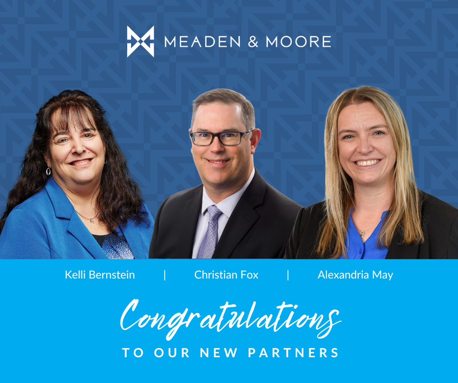 Three New Partners | Meaden & Moore